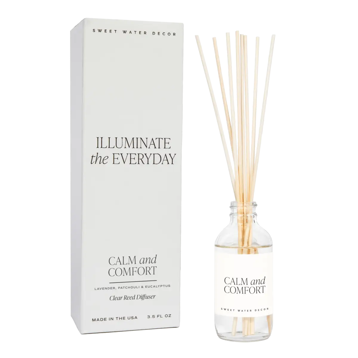 Calm Comfort Clear Reed Diffuser Lavender Scent – Honeybee Vintage