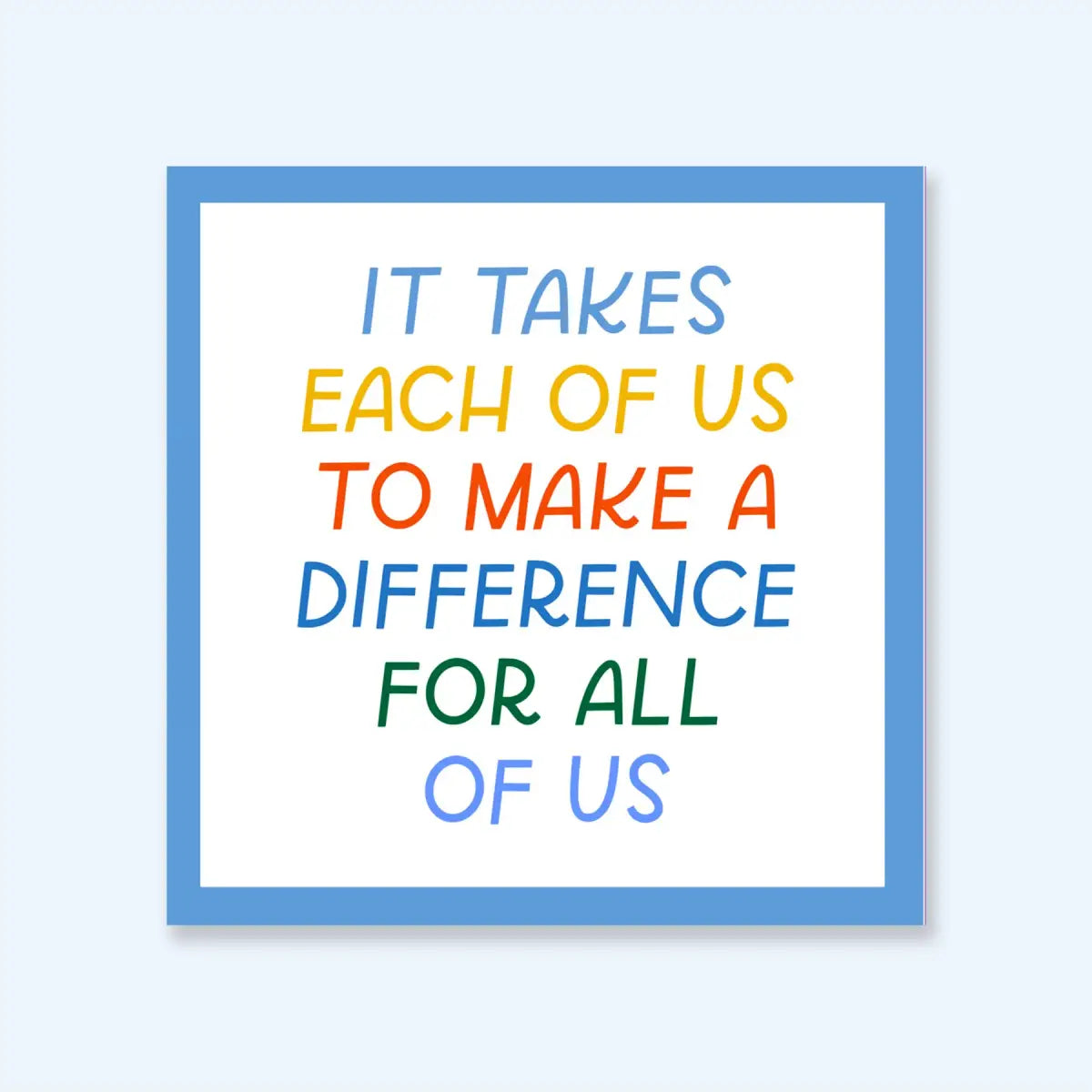 Make A Difference Vinyl Sticker Water Resistant – Honeybee Vintage